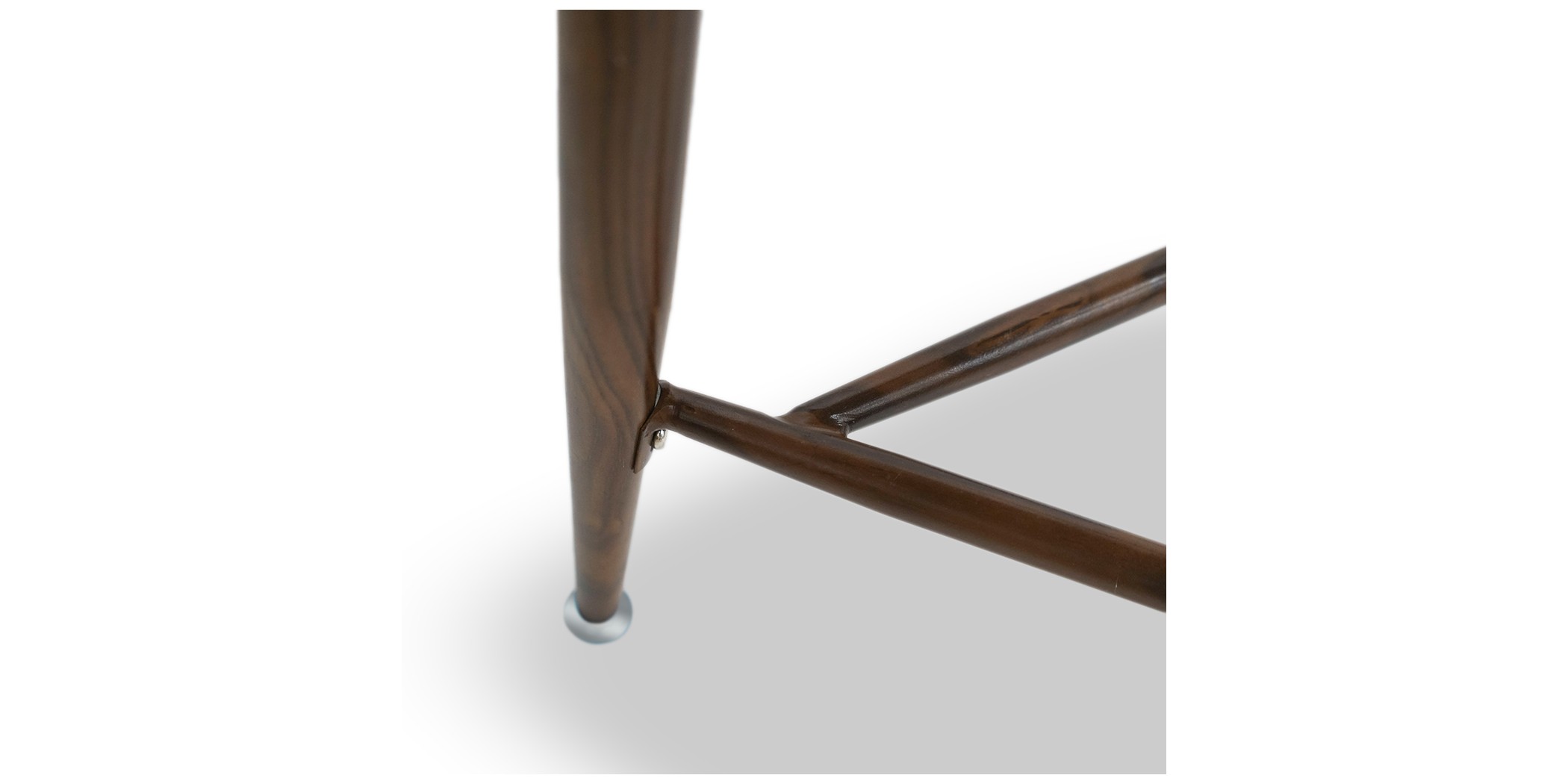 Delta Side Table Metal & MDF Walnut