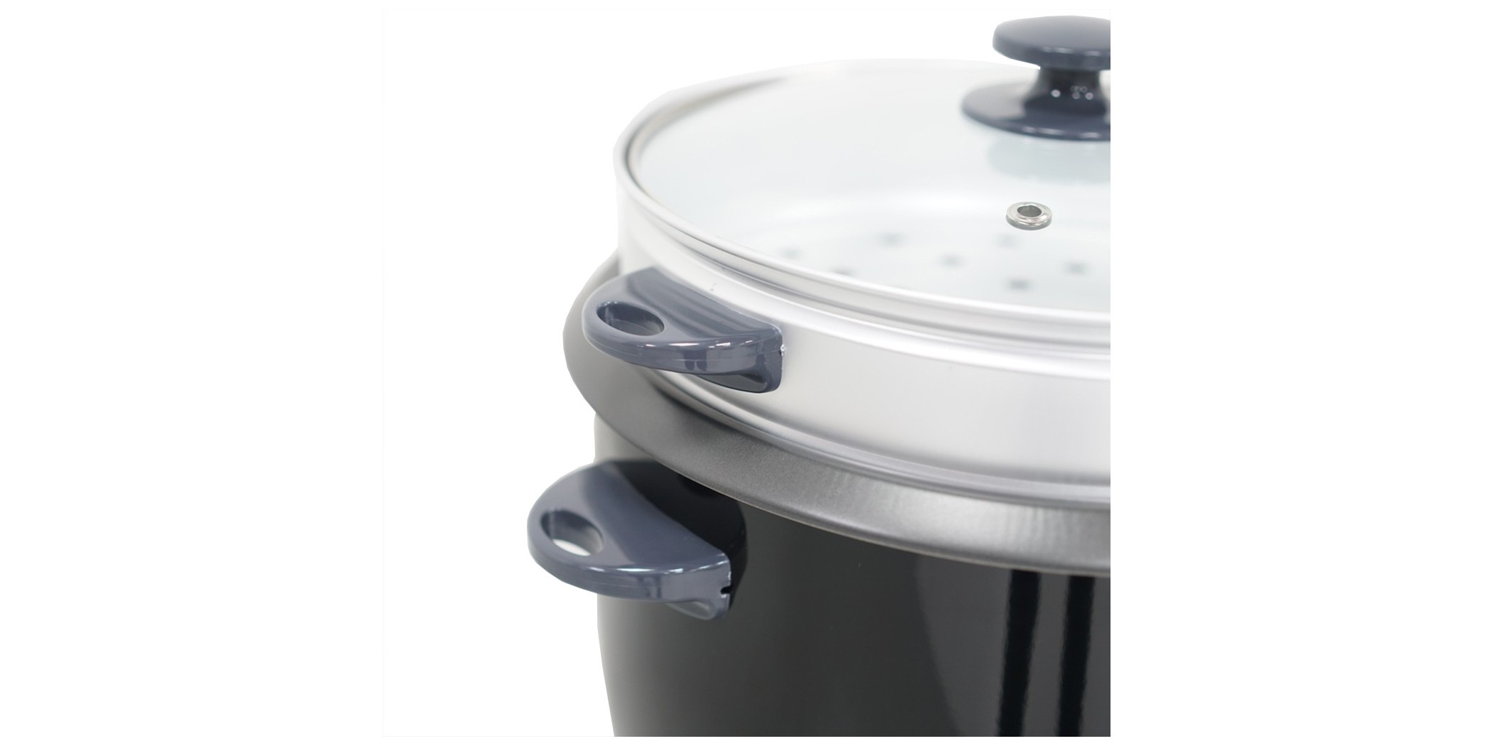 Mistral MRC280BS 2.8L Black Rice Cooker With Steamer