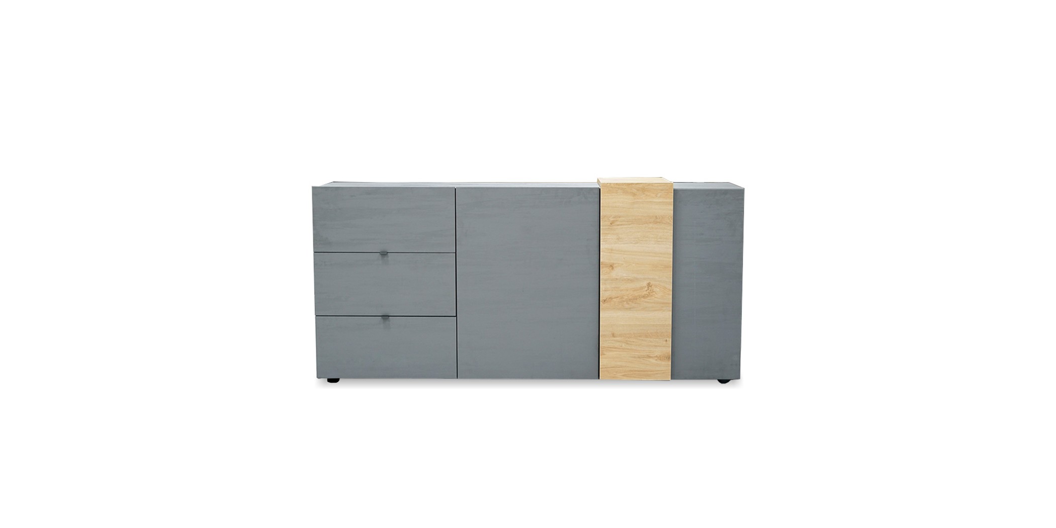 Venus Sideboard with 2 Doors & 3 Drawers Titanio