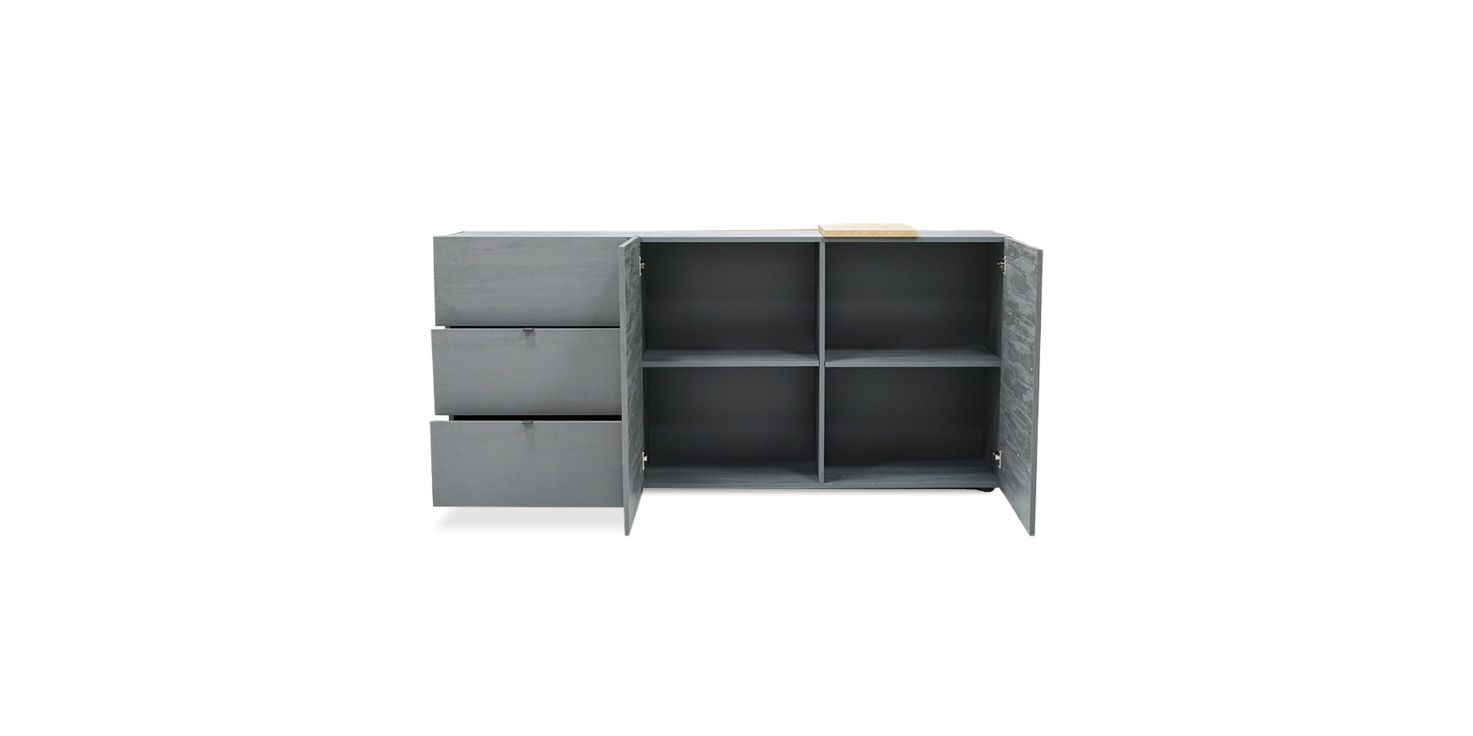 Venus Sideboard with 2 Doors & 3 Drawers Titanio