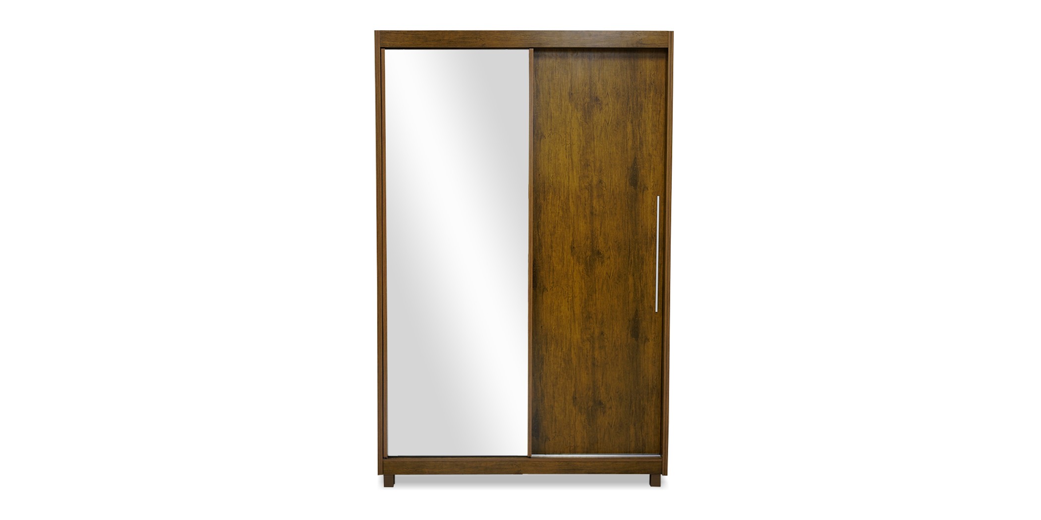 Royale Wardrobe 2 Doors Brown With Door Mirror