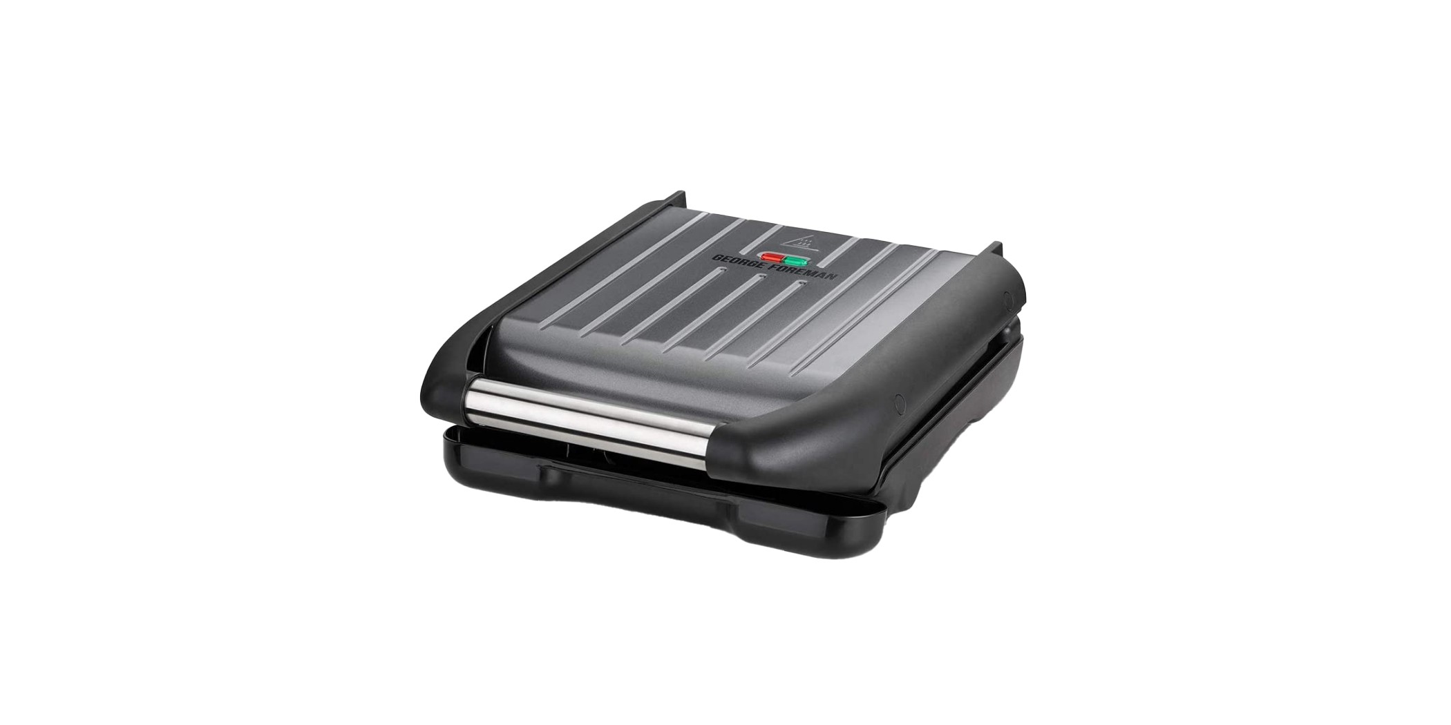 George Foreman 25041 Steel Gunmetal Family Grill "O"