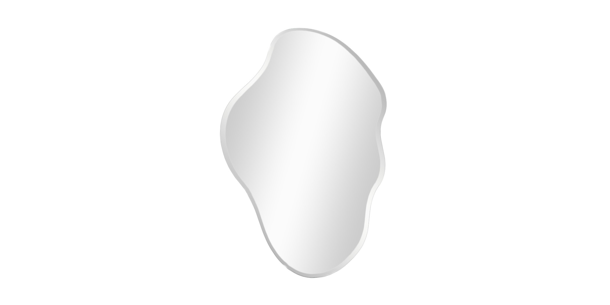 Irregular Frameless Makeup Wall Mirror 60x100 cm