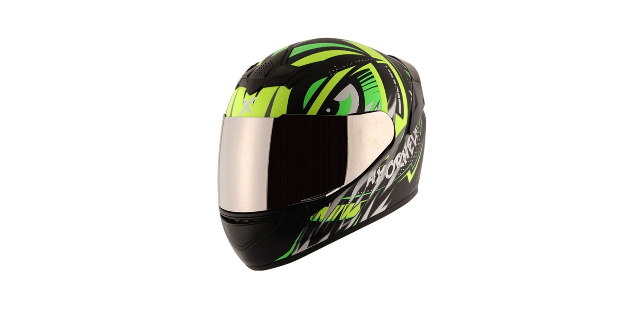Axor Rage Trogon Black/Green/Yellow Full Face Helmet