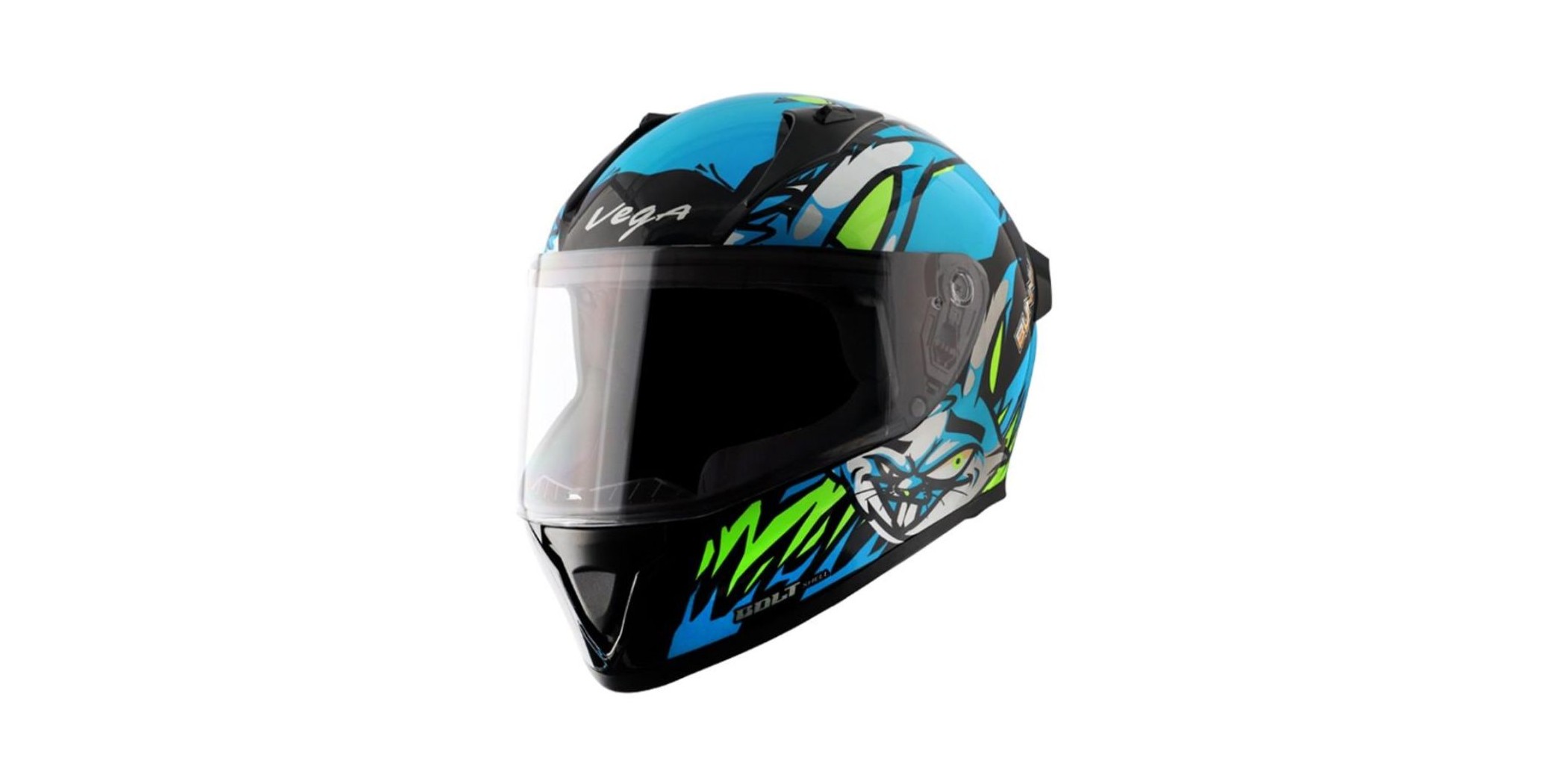Axor Vega Bolt Black/Blue Full Face Helmet