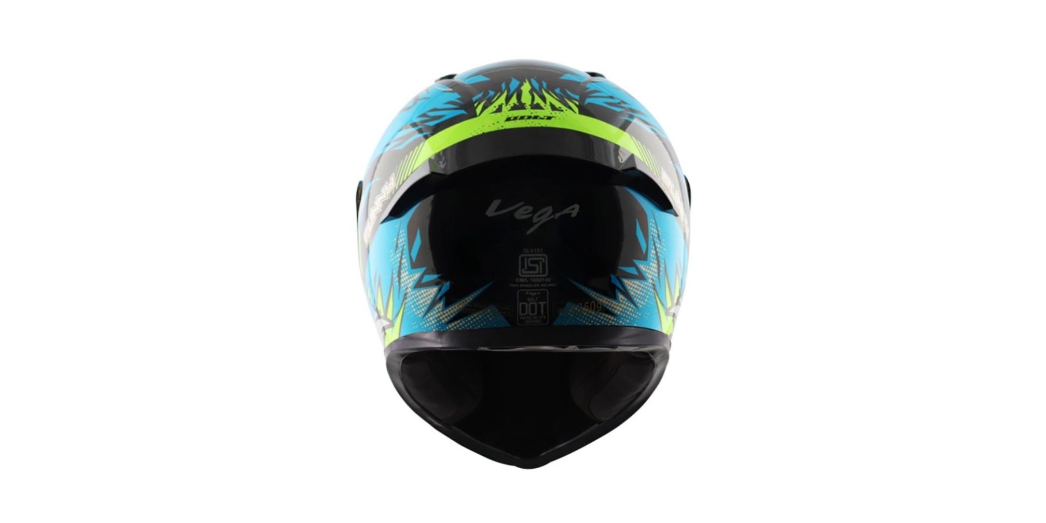 Axor Vega Bolt Black/Blue Full Face Helmet