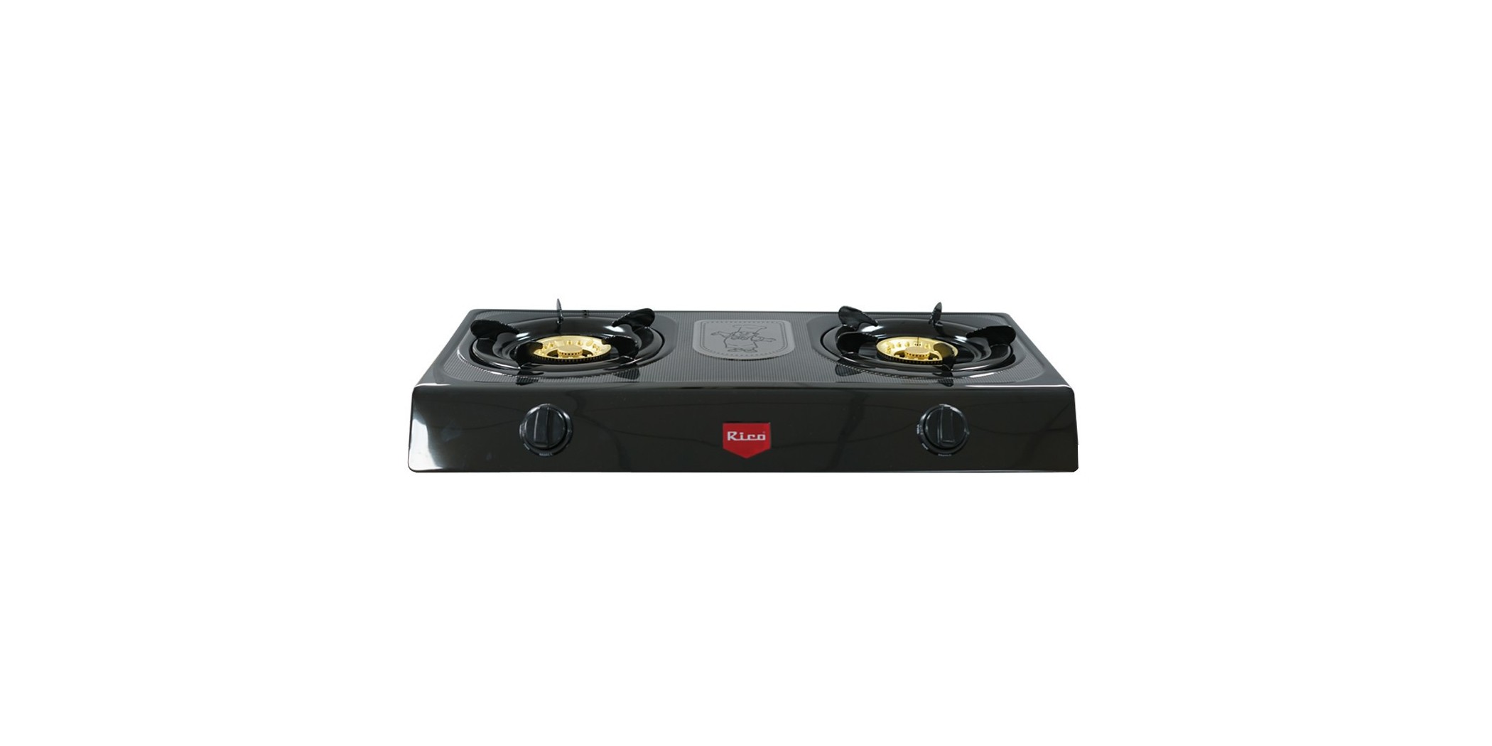 Rico GS2007 Black S/Steel Double Gas Stove