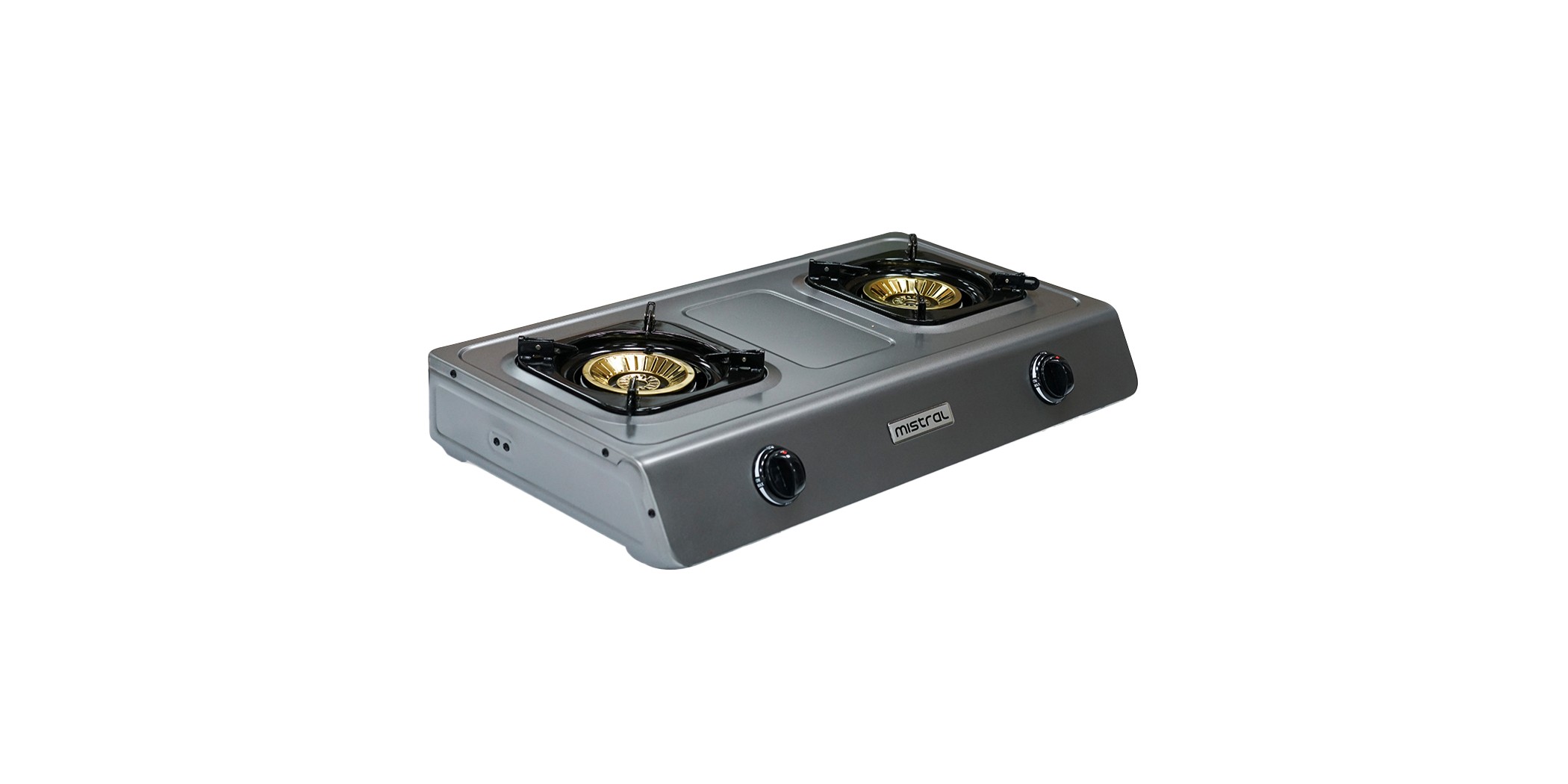 Mistral MGC9225 Teflon Coated 2 Burner Gas Cooker