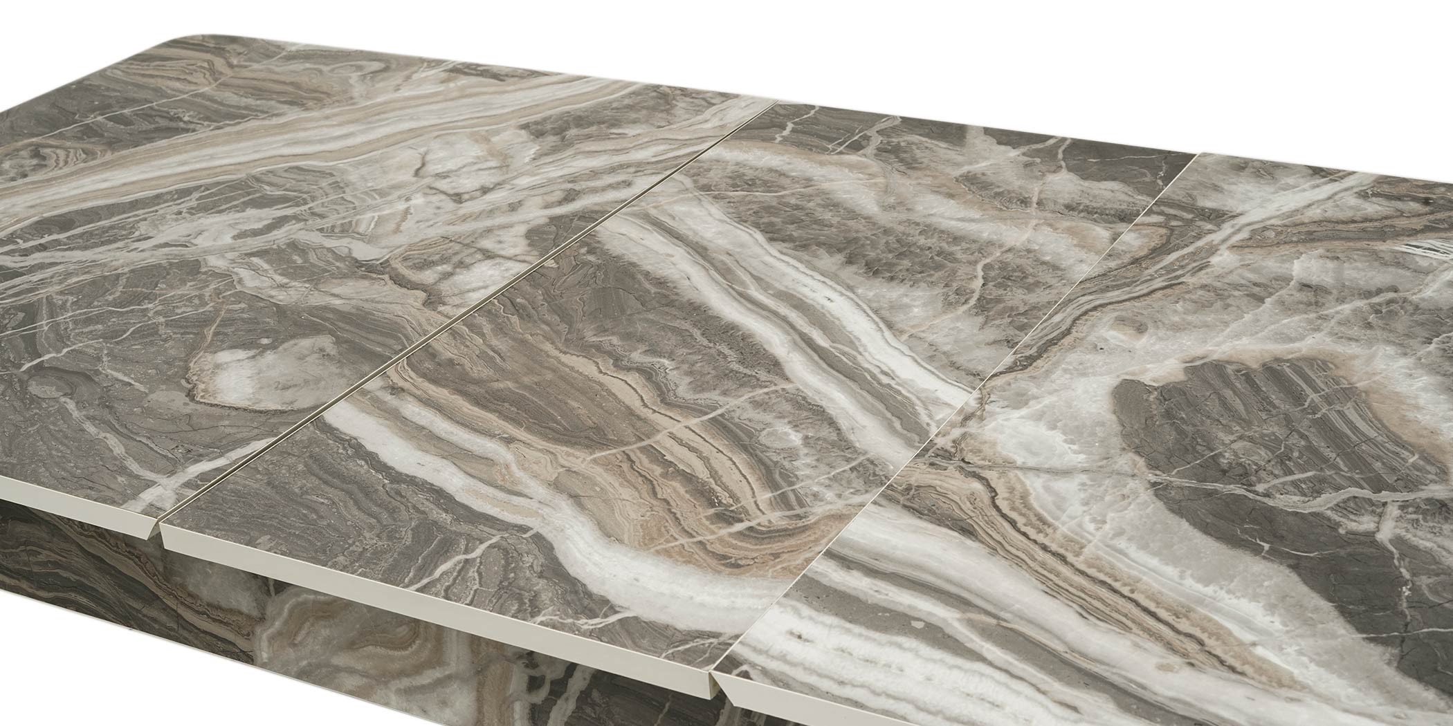 Alya Table & 6 Chairs Grey Fabric
