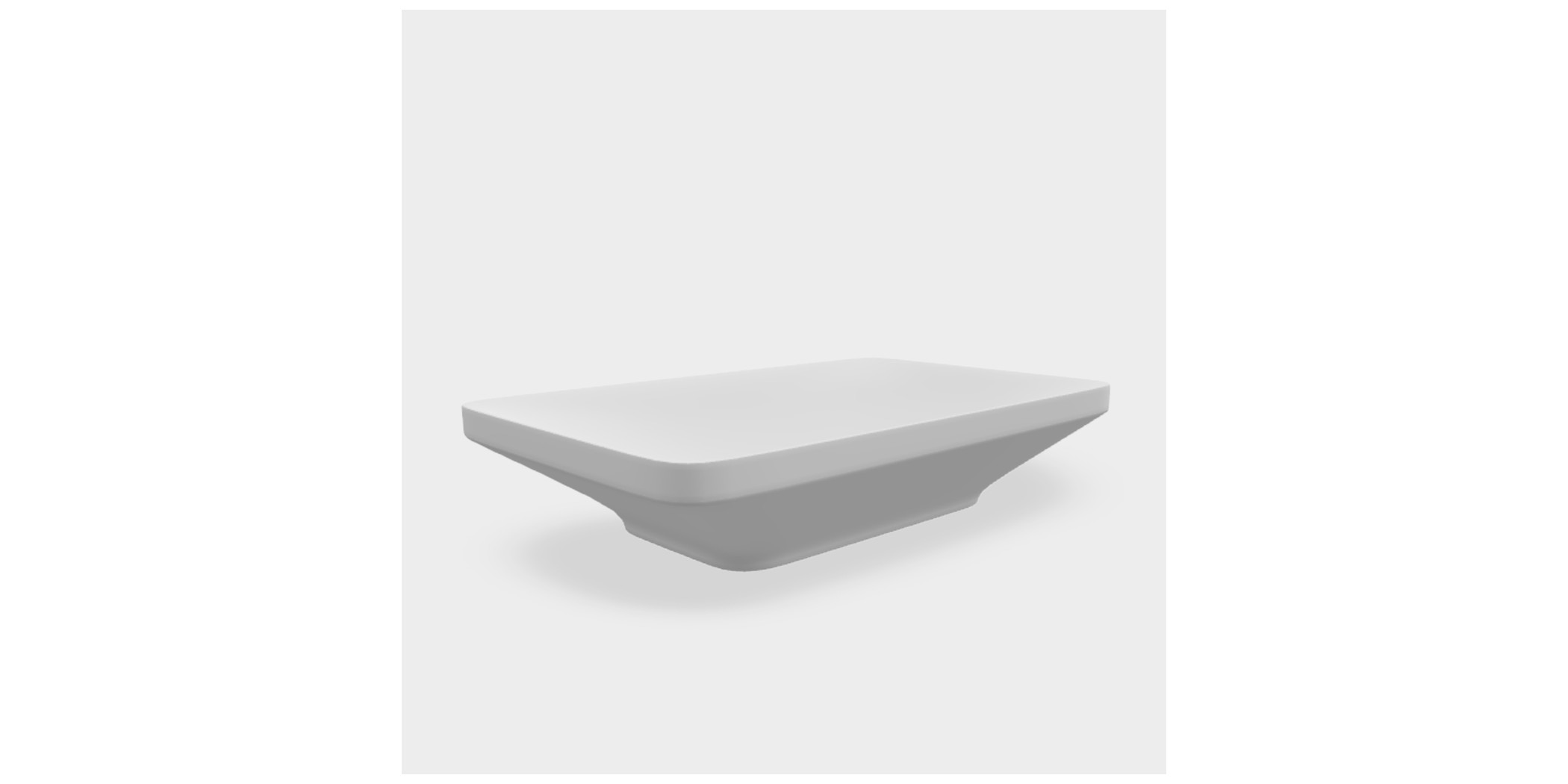 Jaquar Laguna Table Top Basin Rectangular LAS-WHT-91905