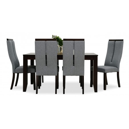 Danta Table and 6 Chairs MDF & Veneer