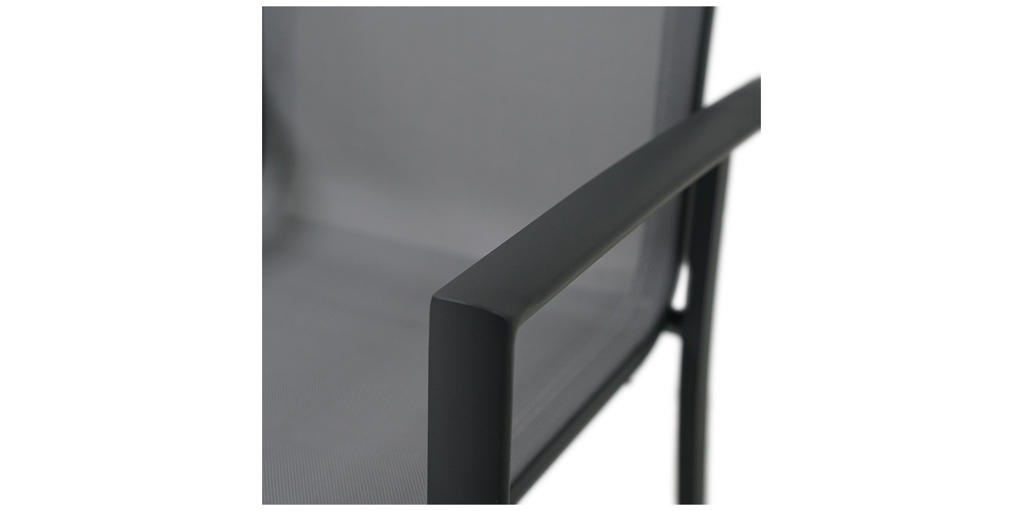 Stanley Bar Chair Textilene Gunmetal Colour