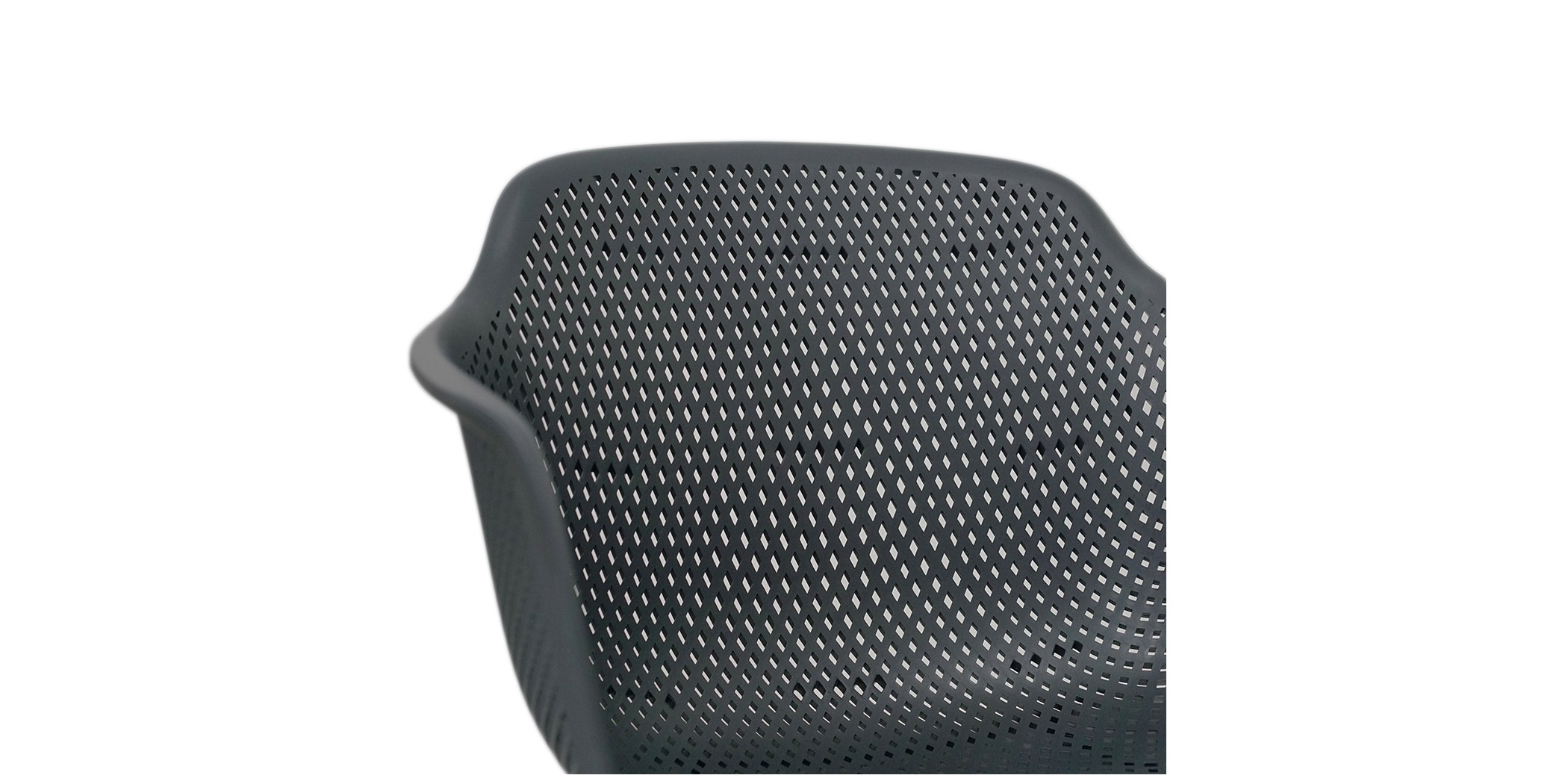 Lilac PP Chair Gunmetal With Steel Leg