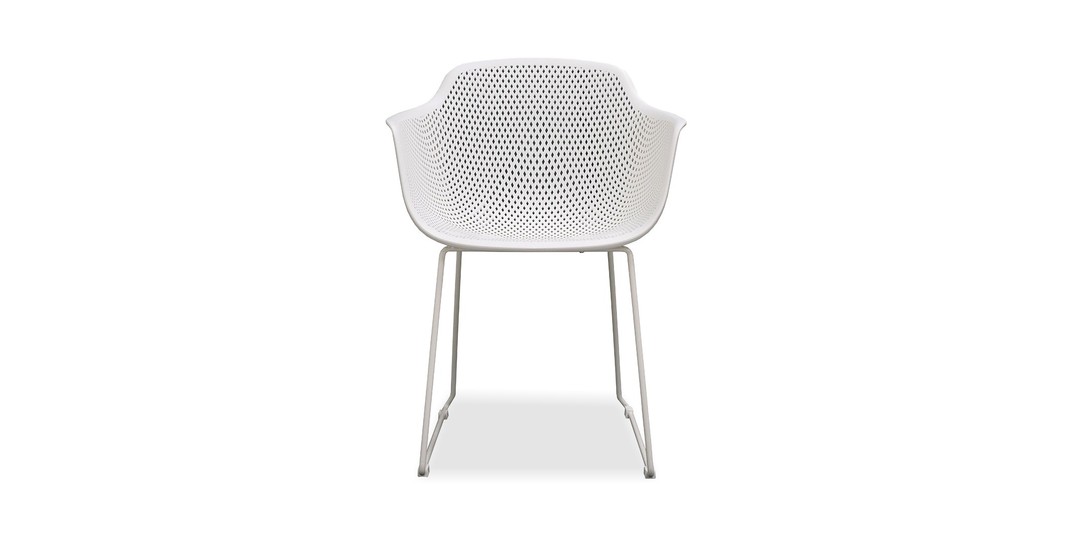 Lilac PP Chair White With Steel Leg