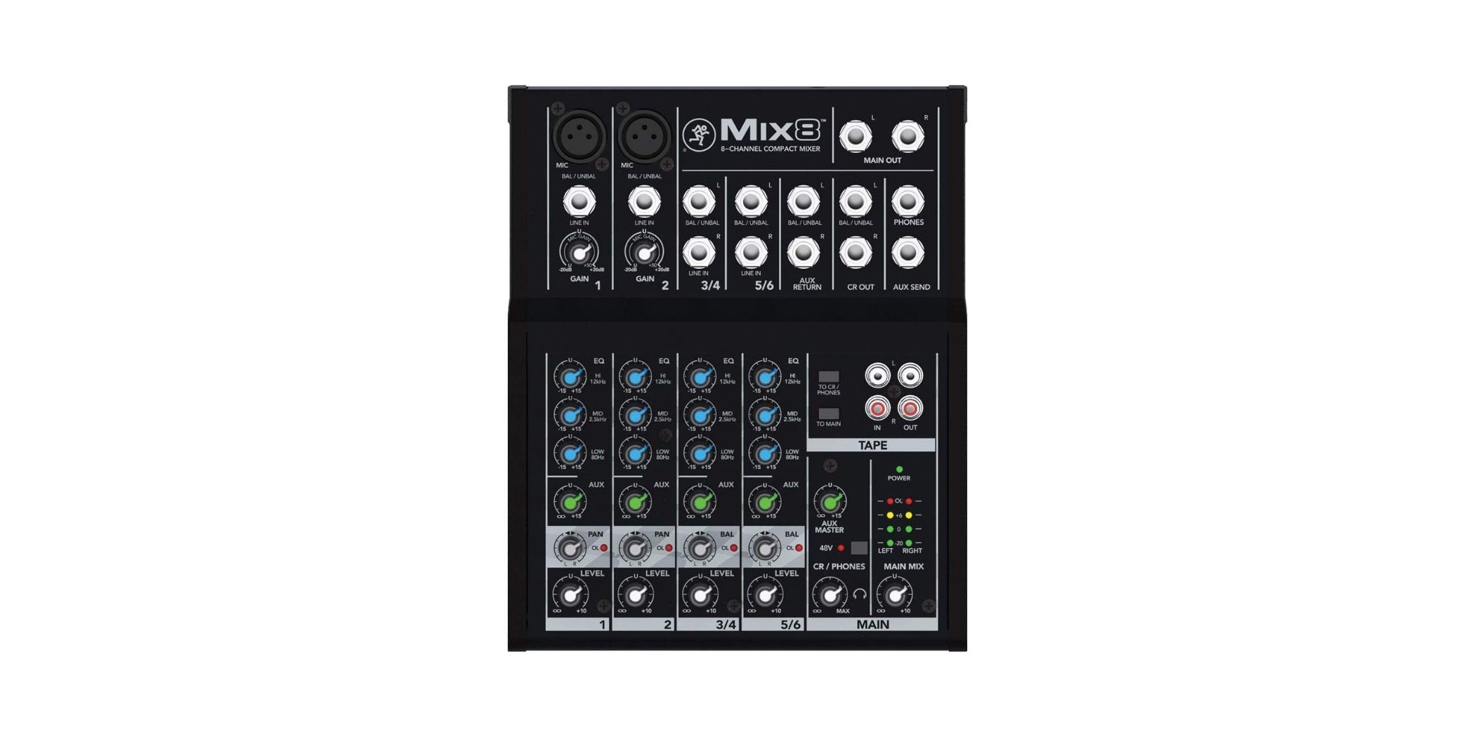 Mackie 2044095-01 Mix8 8-Channel Mixer 230V Eu