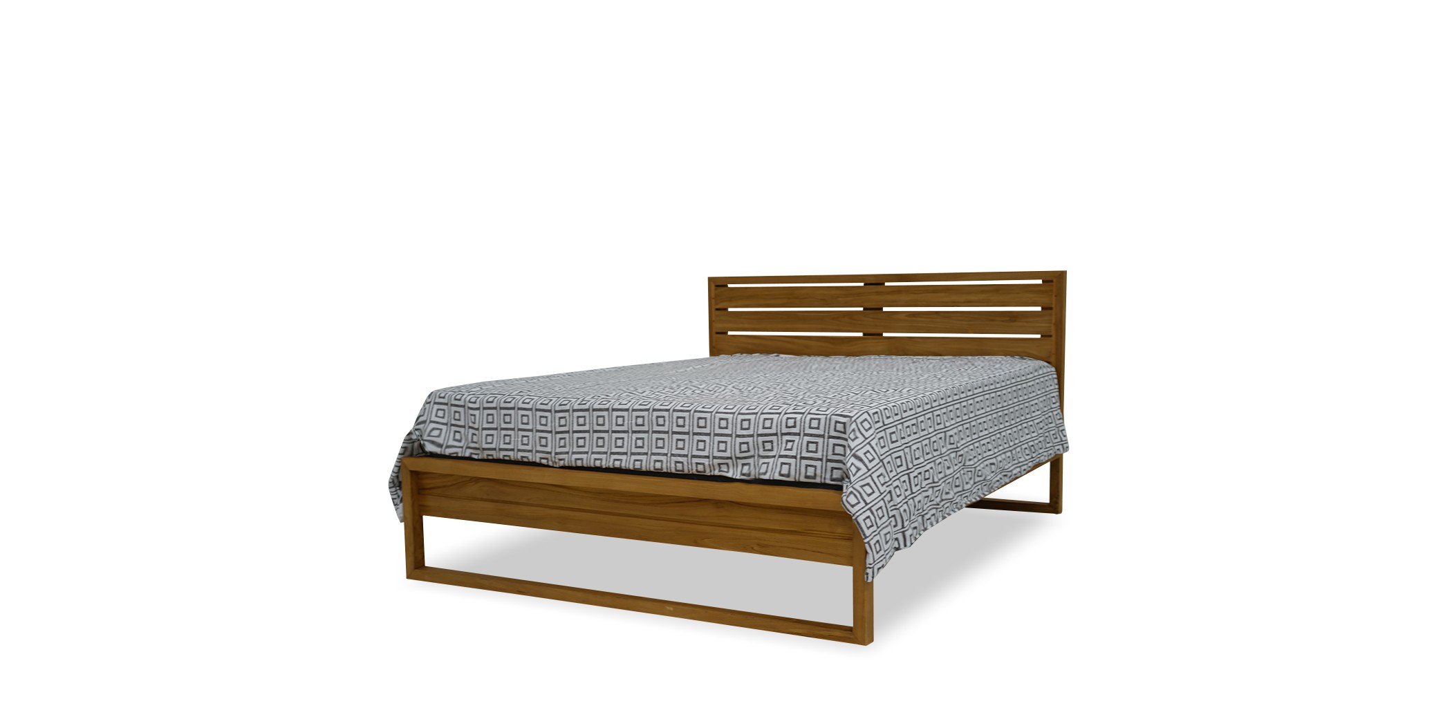 Milano Bed 160x200 cm In Teak