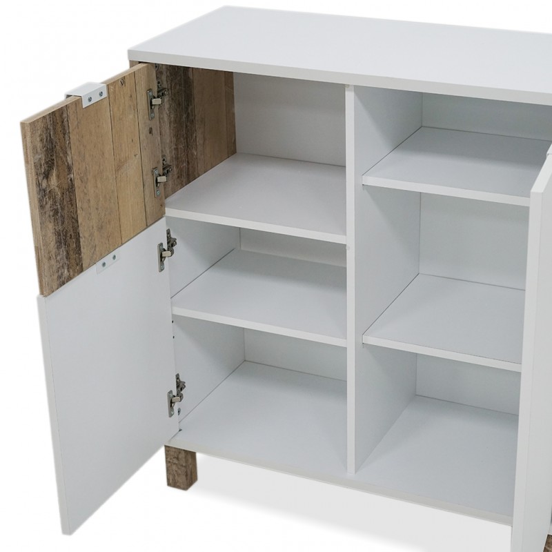 Menorca Storage Unit With 3 Doors White Color