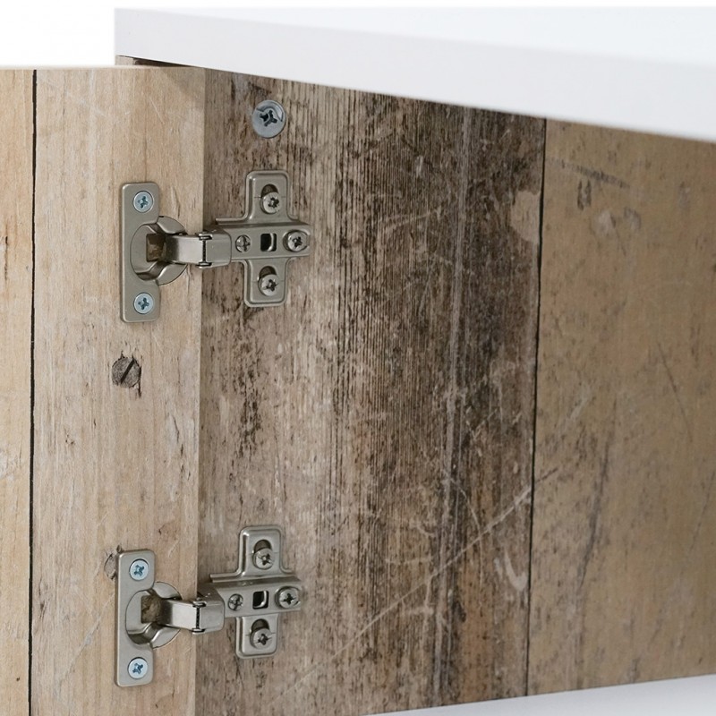 Menorca Storage Unit With 3 Doors White Color